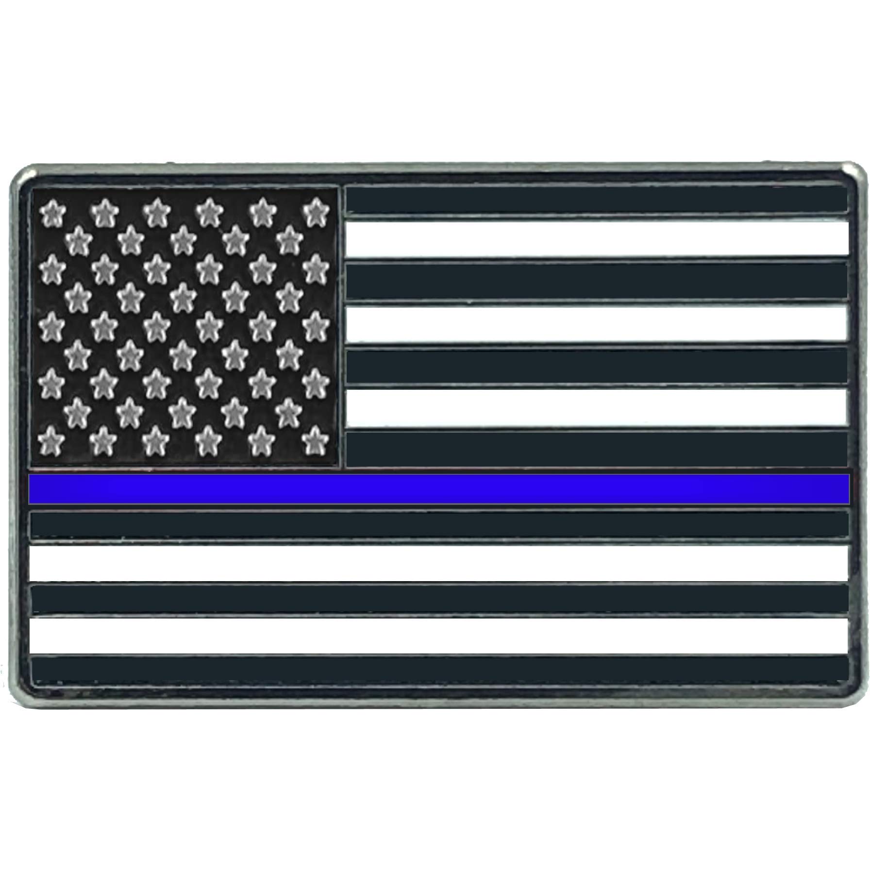 Buy EL8-014 Thin Blue Line Pin Uniform Officer Department Law CBP FAM ...
