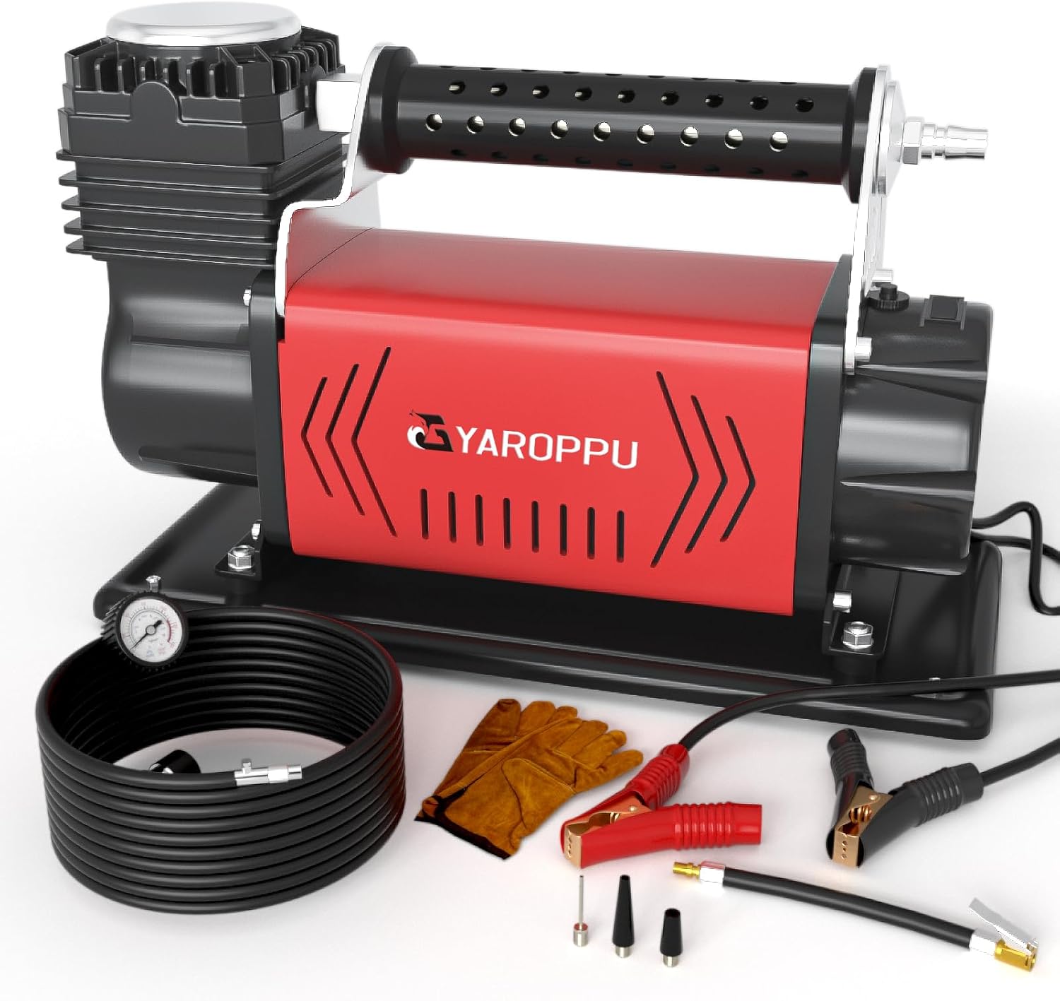 Amazon.com: Gyaroppu 12V Air Compressor, High Performance Heavy Duty ...