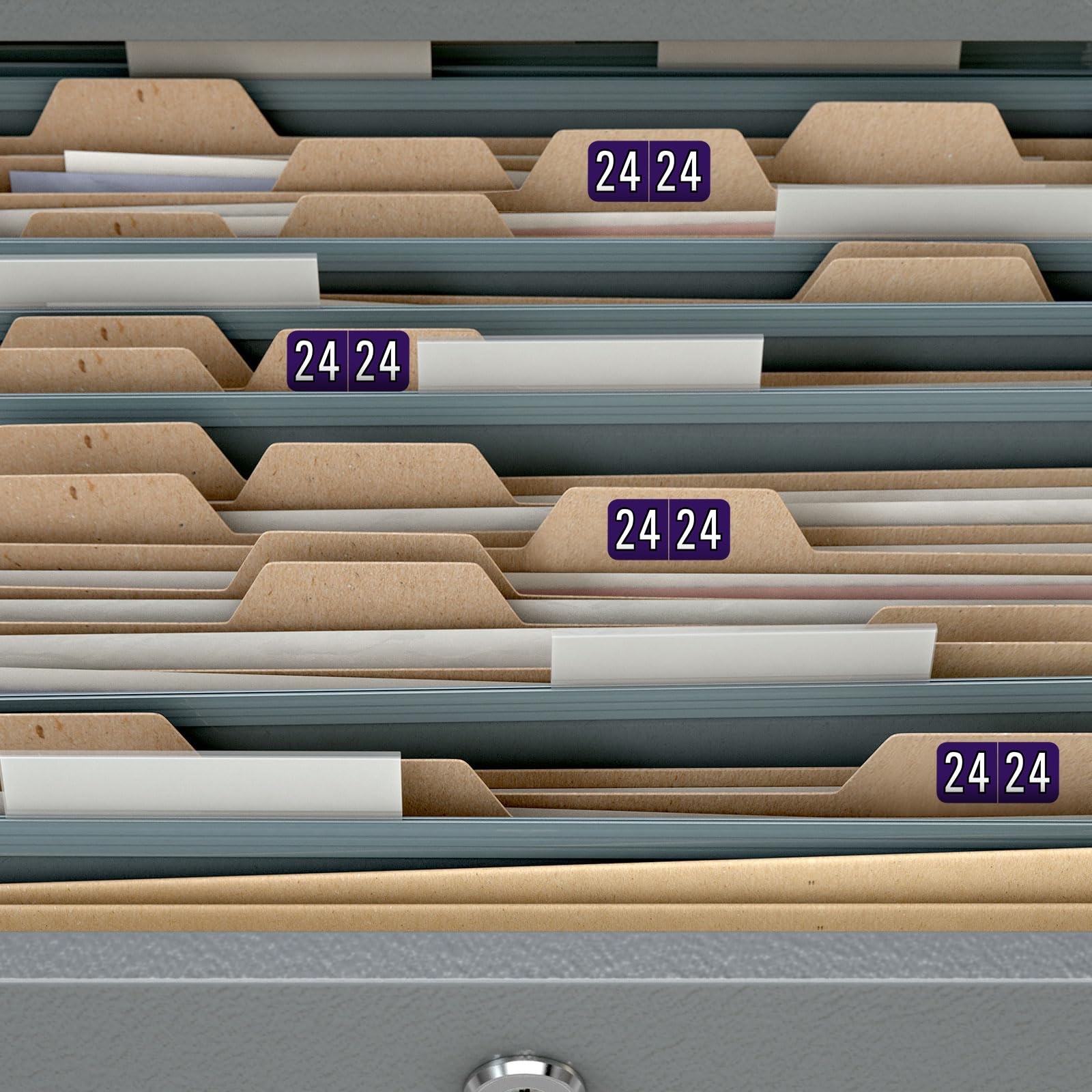 Snapklik.com : 600Pcs Purple 2024 Year Stickers 2024 Numbers Label ...