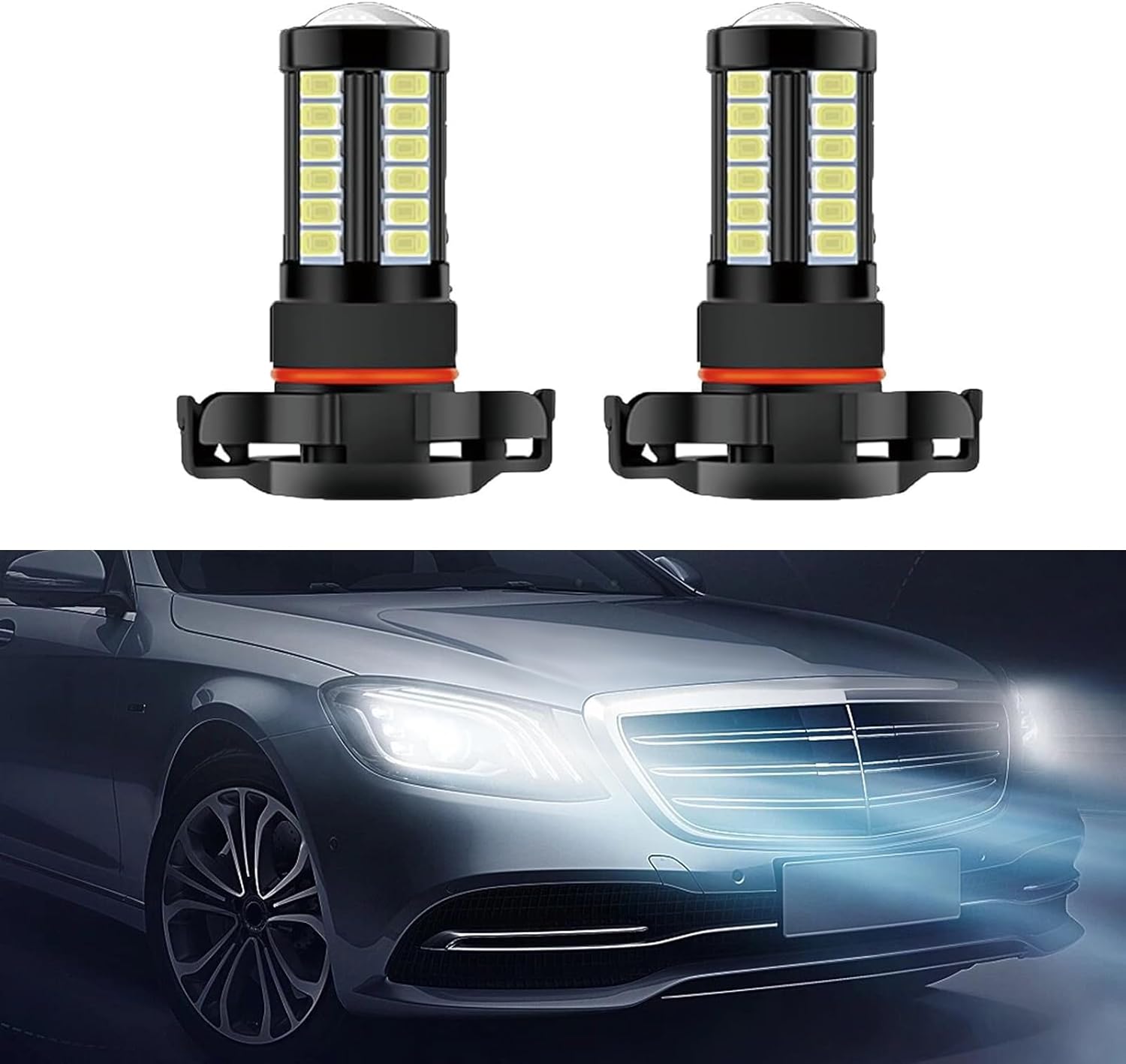 Amazon.com: jokormo 2 PCS H16 Car LED Fog Light Bulb DRL, 6500K Cool ...