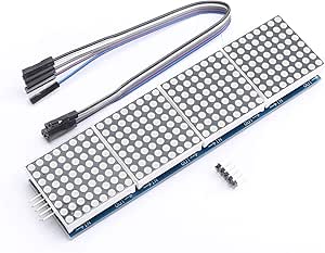 DEVMO MAX7219 Dot led Matrix MCU Control LED Display Module Compatible ...