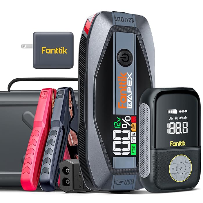 Buy Fanttik X8 Tire Inflator, 150PSI Cordless Handheld Air Compressor ...