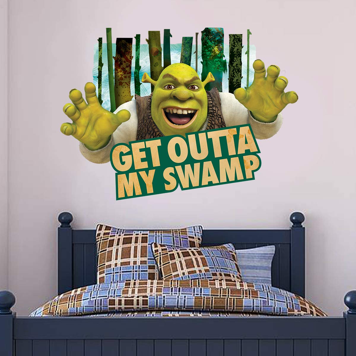 Beautiful Game Shrek Get Outta My Swamp Wall Sticker Vinyl Art Mural ...