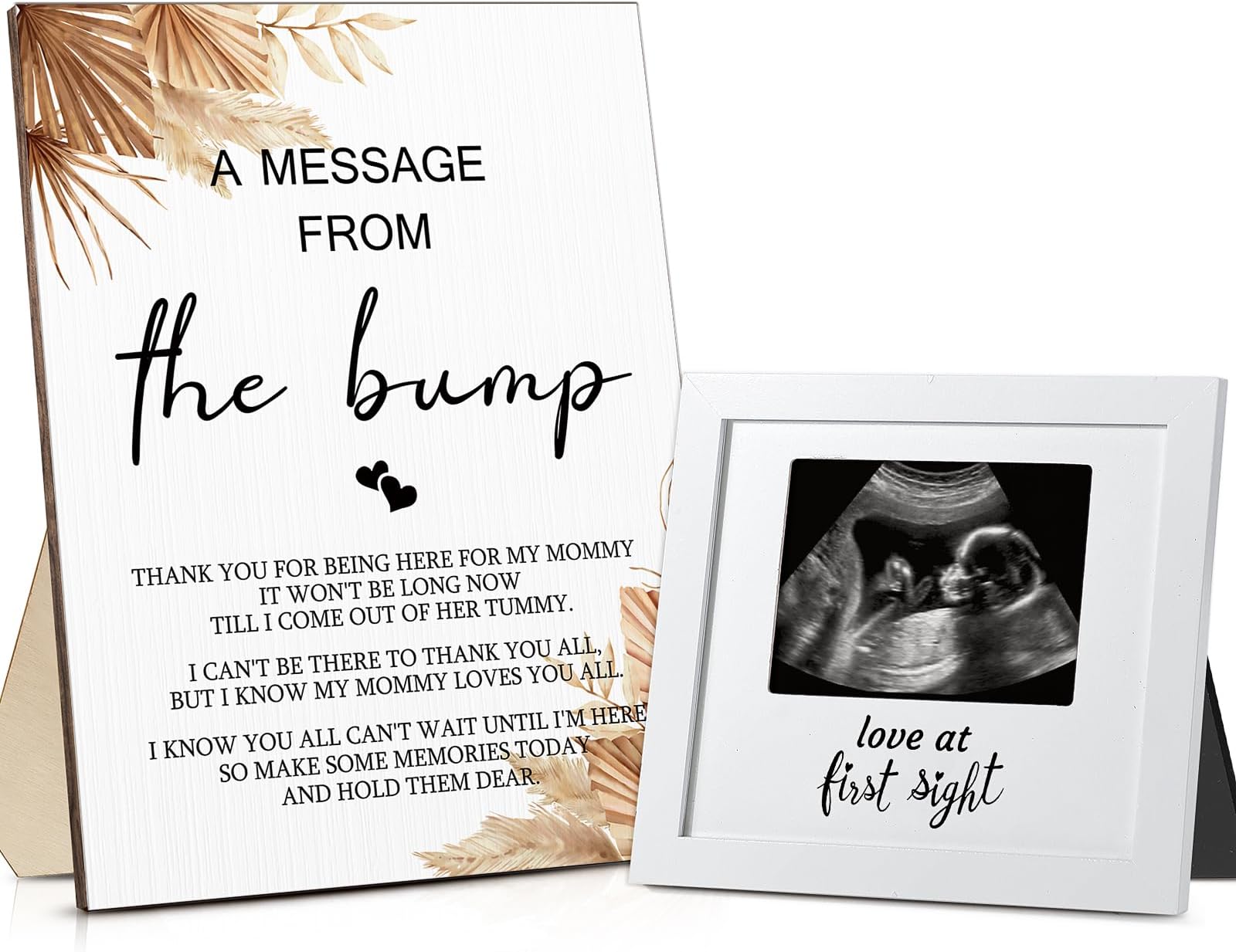 Amazon.com: Tatuo Baby Shower Games Sign A Message from The Bump Love ...