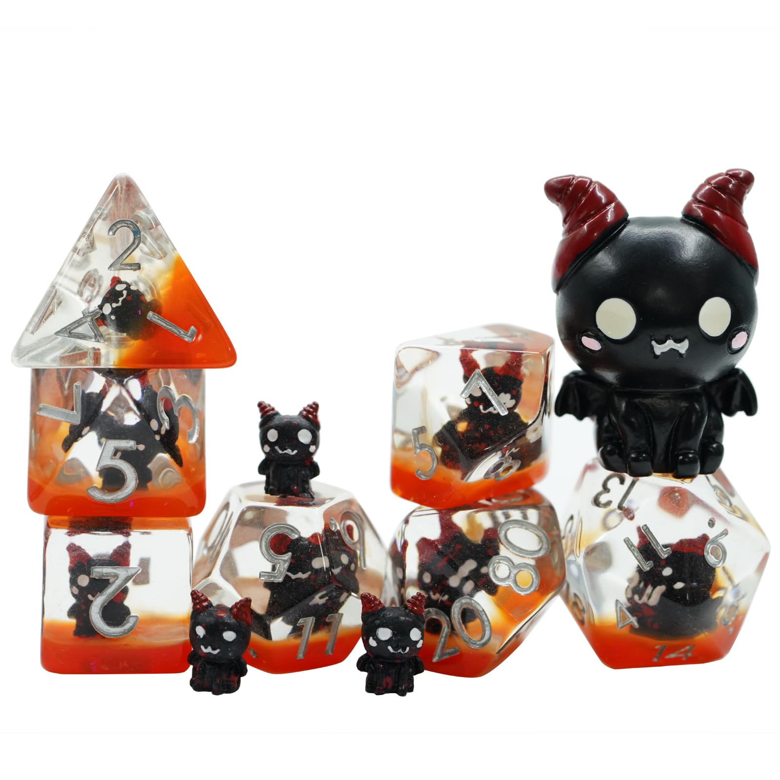 Amazon.com: Animal Inclusion Dice,Polyhedral Resin Dice Set,DND Dice ...