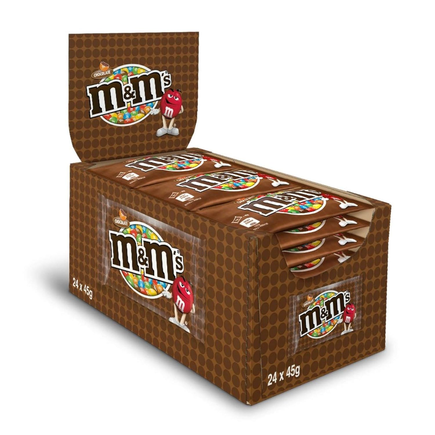M&M's Choco Single Chocolate Bag, 45 grams, Pack of 24 : Amazon.in ...