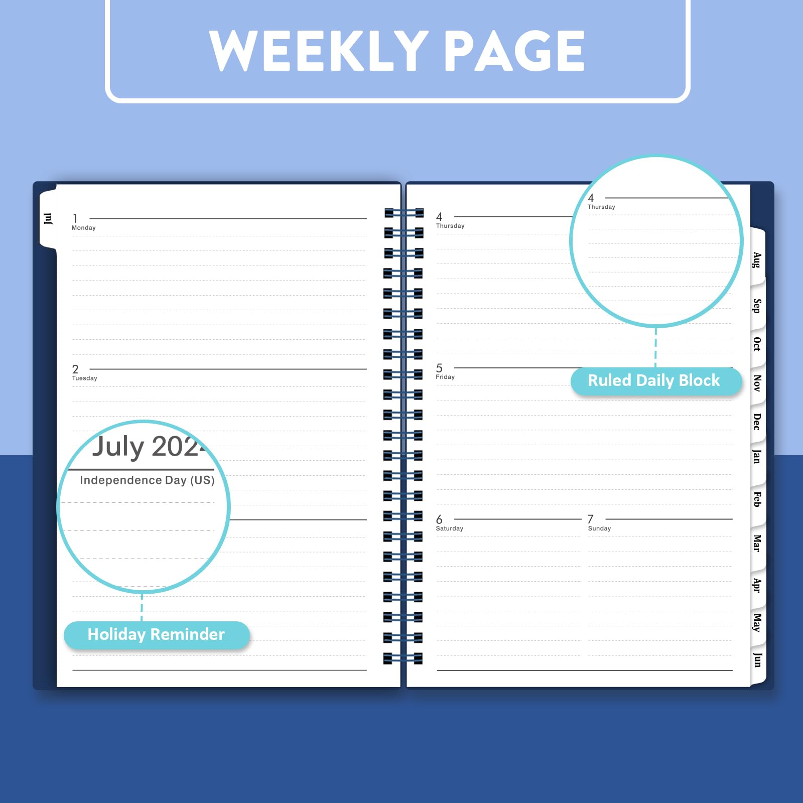 Snapklik.com : 2024-2025 Planner - Planner 2024-2025 July 2024 - June ...