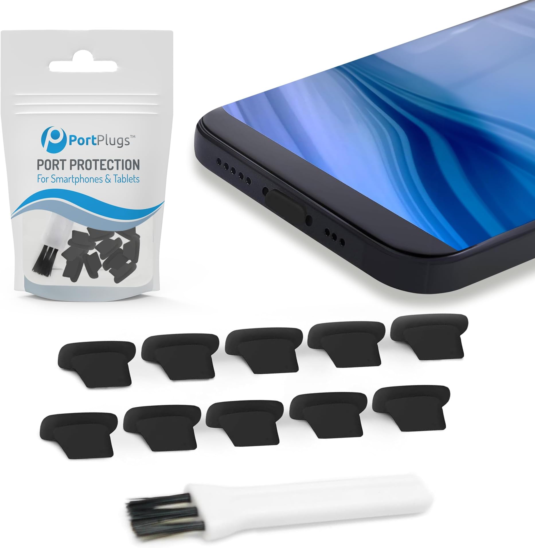 Amazon.com: (10 Pieces) Anti Dust Plugs for iPhone 14, 13, 12, 11, Pro ...