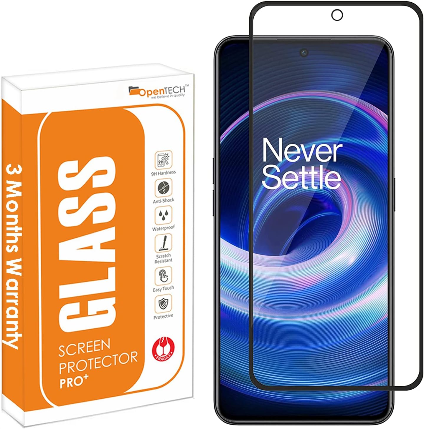 POPIO Tempered Glass Screen Protector Compatible For Oneplus 10R ...