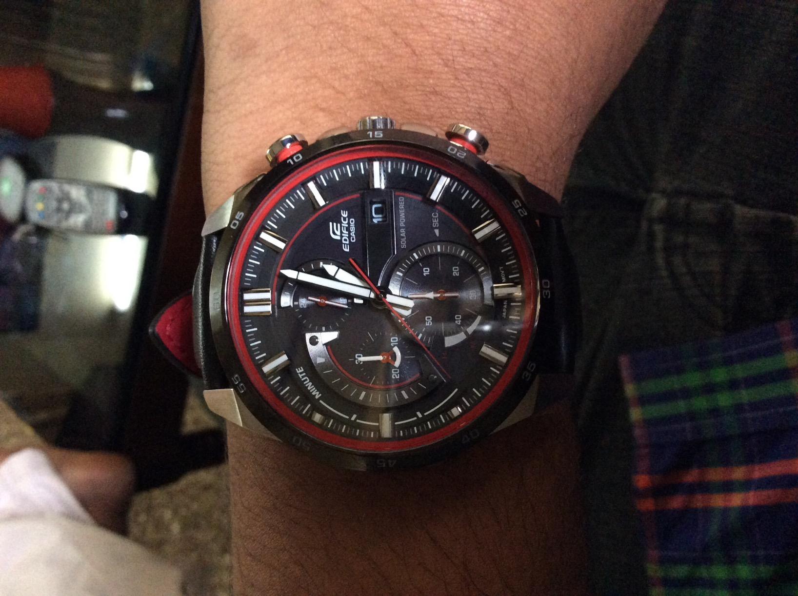 Casio Edifice Analog Black Dial Men's Watch-EX380 (EQS-600BL-1AUDF ...