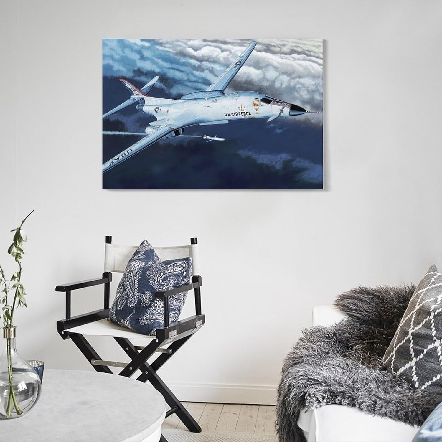 POLIUAWS B1B Lancer Art Work for Home Walls Wall Art for Teenage Boys ...