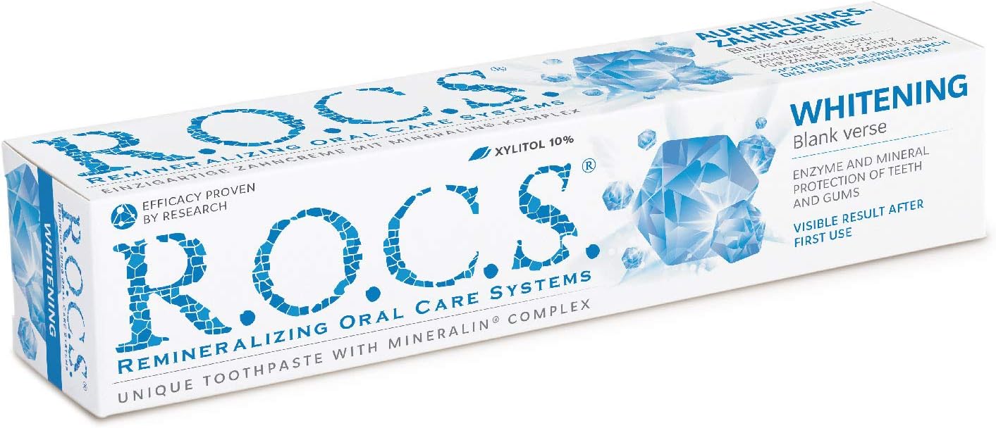 R.O.C.S. (ROCS) Whitening Toothpaste – Fluoride Free Toothpaste ...