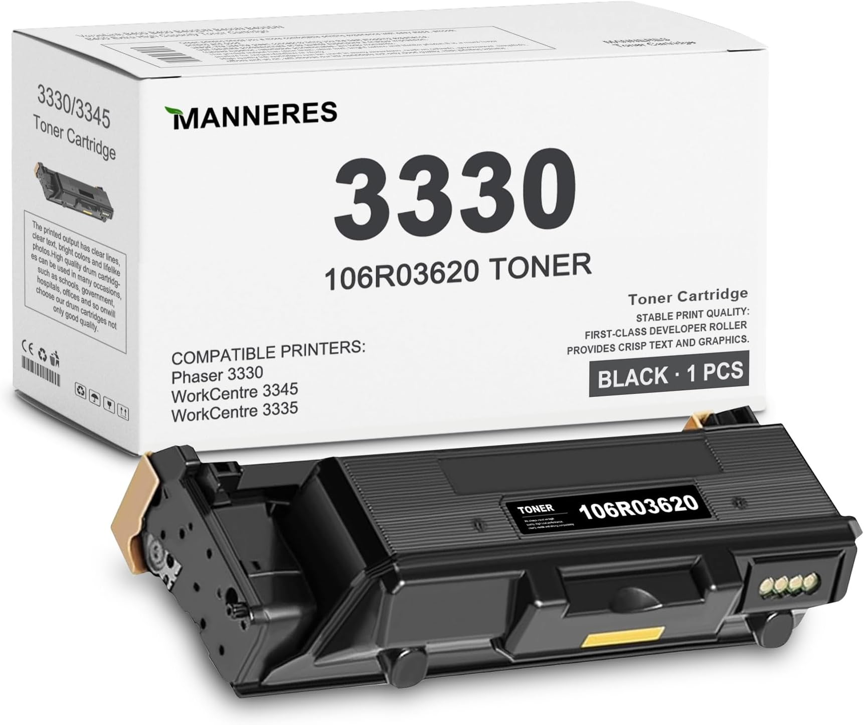 Amazon.com: Phaser 3330 Toner Cartridge (1-Pack, Black): 106R03620 ...