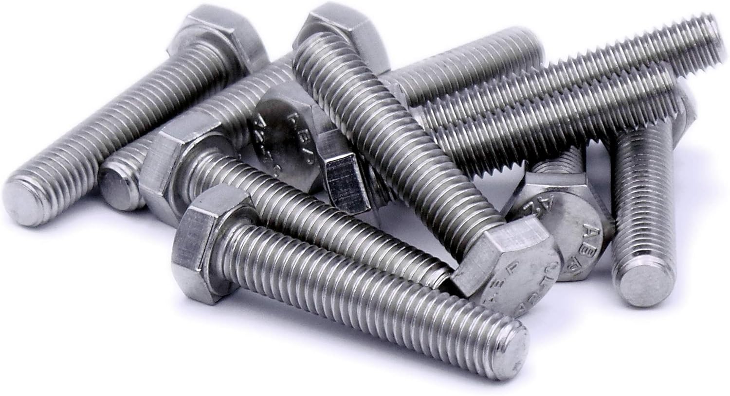 M8 (8mm x 50mm) Hex Bolt (Fully Threaded Setscrew) - Stainless Steel ...
