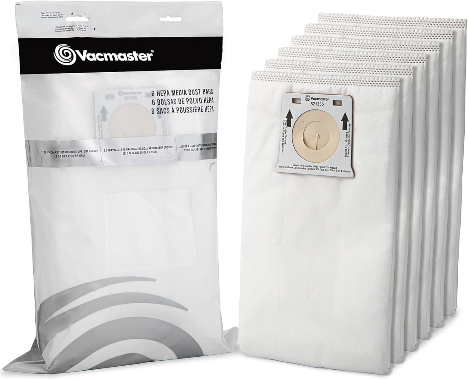 Amazon.com - Vacmaster 521355 Replacement HEPA Bags, Pack of 6, for ...
