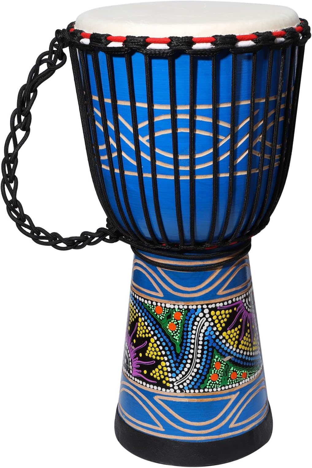 Amazon.com: Djembe Drum Bongo Congo African Wood Drum - MED SIZE- 12 ...