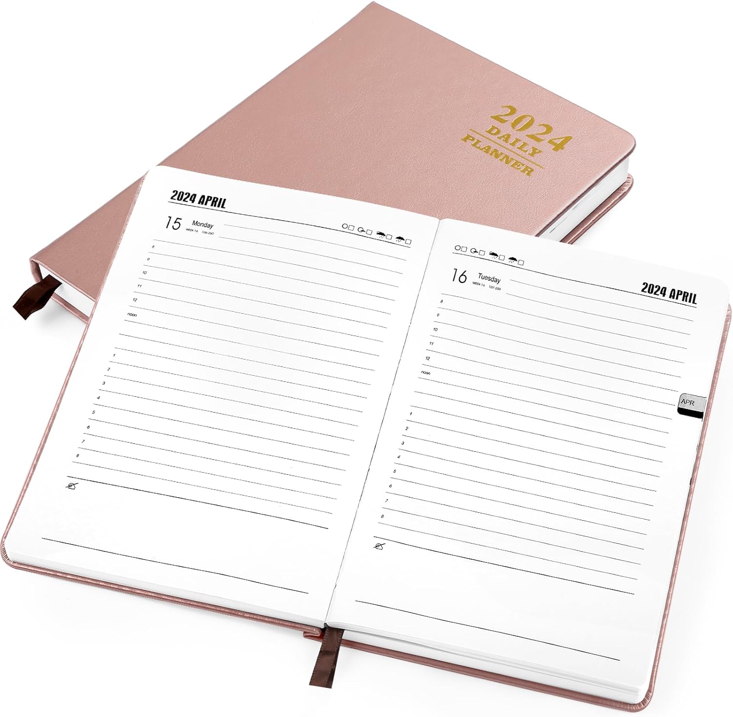 Amazon.com : KESOTE 2024 Daily Hourly Planner - One Page a Day, 2024 ...