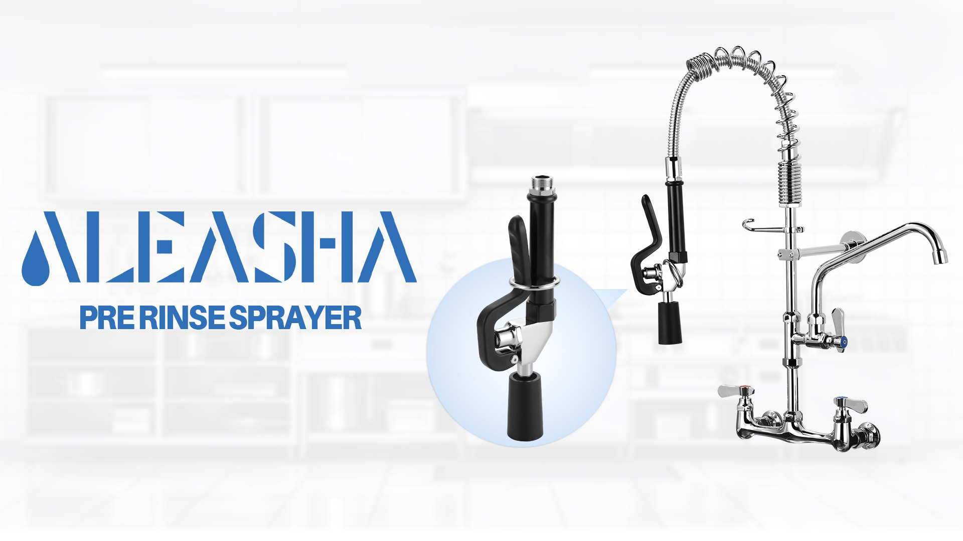 Watch ALEASHA Commercial Sink Sprayer Head on Amazon Live