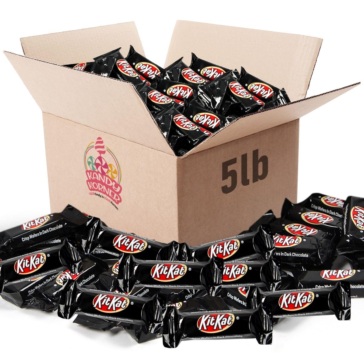 Buy Kit Kat Dark Chocolate Bars Miniatures Bulk - Snack Size Dark ...