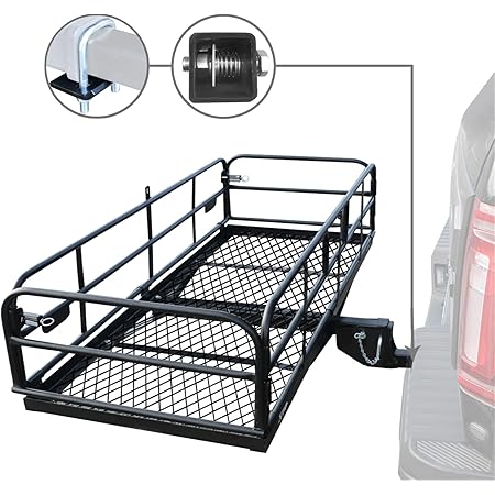 Amazon.com: CURT 18112 50 x 30-1/2-Inch Black Aluminum Hitch Cargo ...