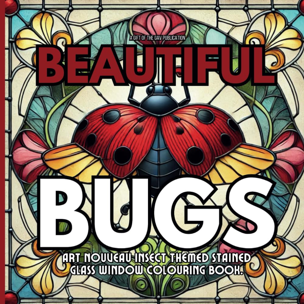 BEAUTIFUL BUGS: Art Nouveau Insect Themed Stained Glass Window ...