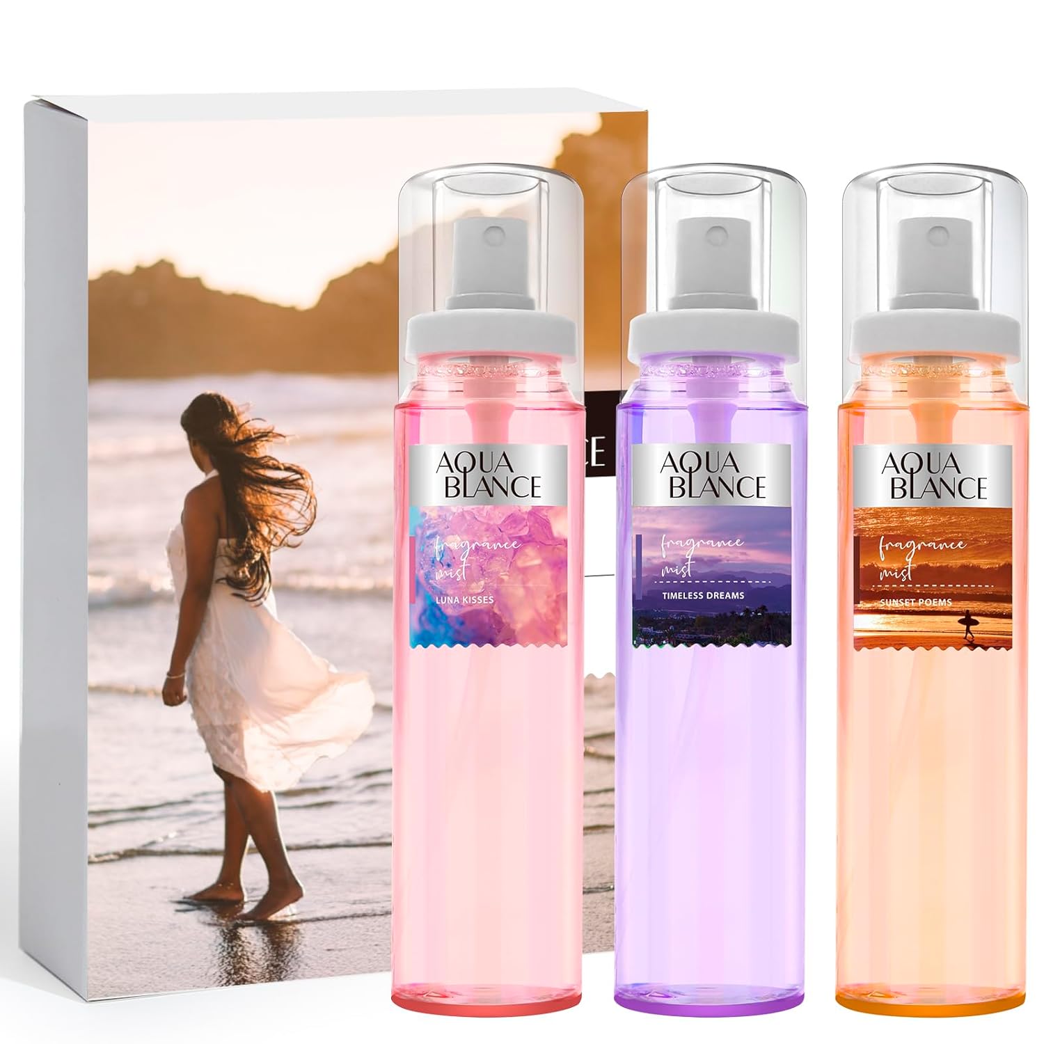 Amazon.com : AQUA BLANCE Womens Body Spray Set, Fragrance Body Mist ...