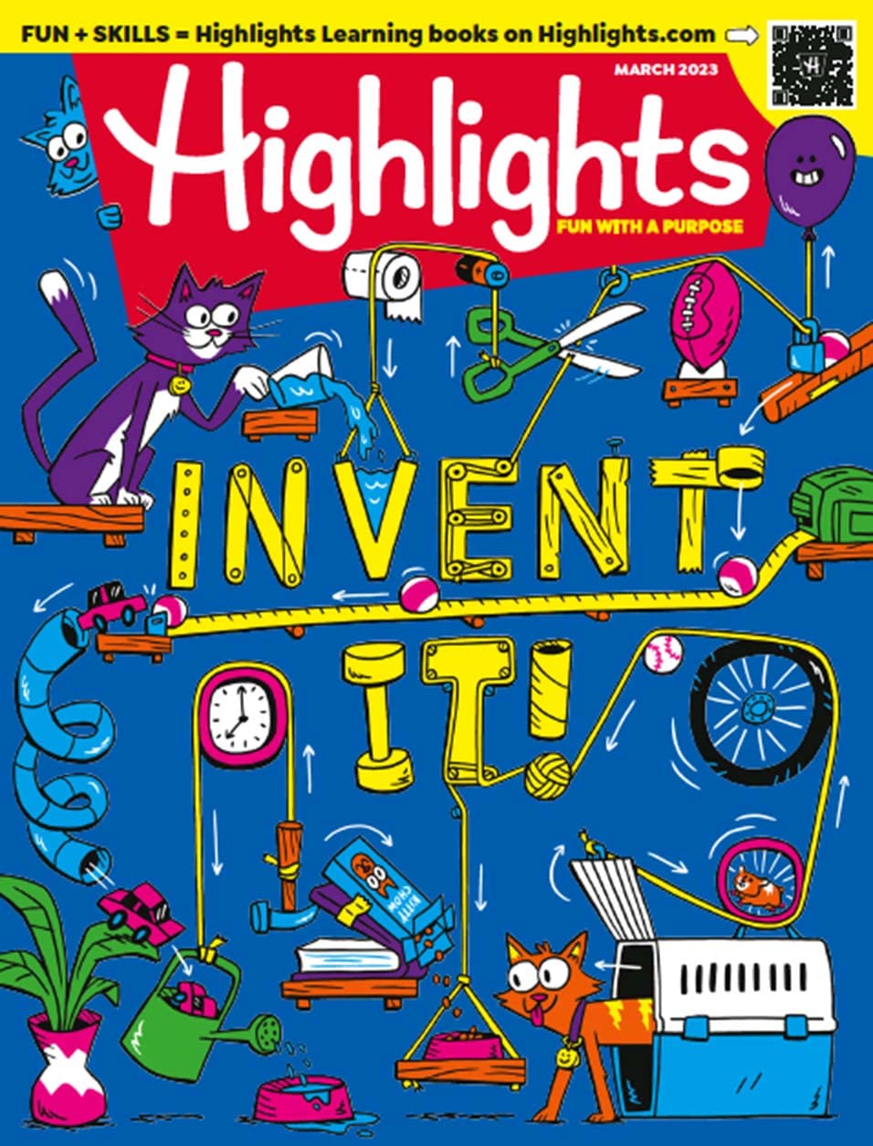 Highlights Magazine March 2023 Invent It: Amazon.com: Books