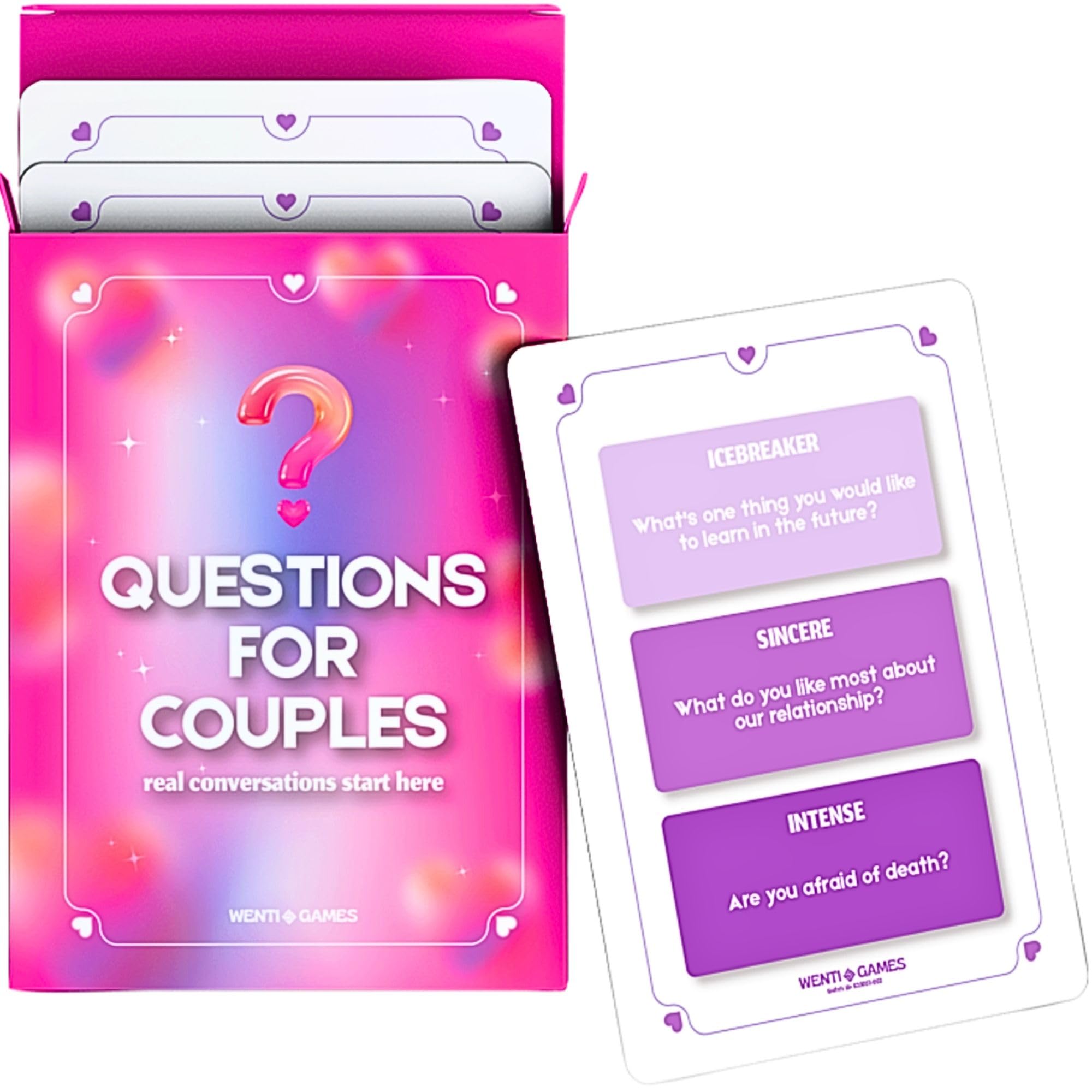 Amazon.com: Wenti Games #1 Couple Card Game, Relationship Card Game for Date Nights, Quiz ...