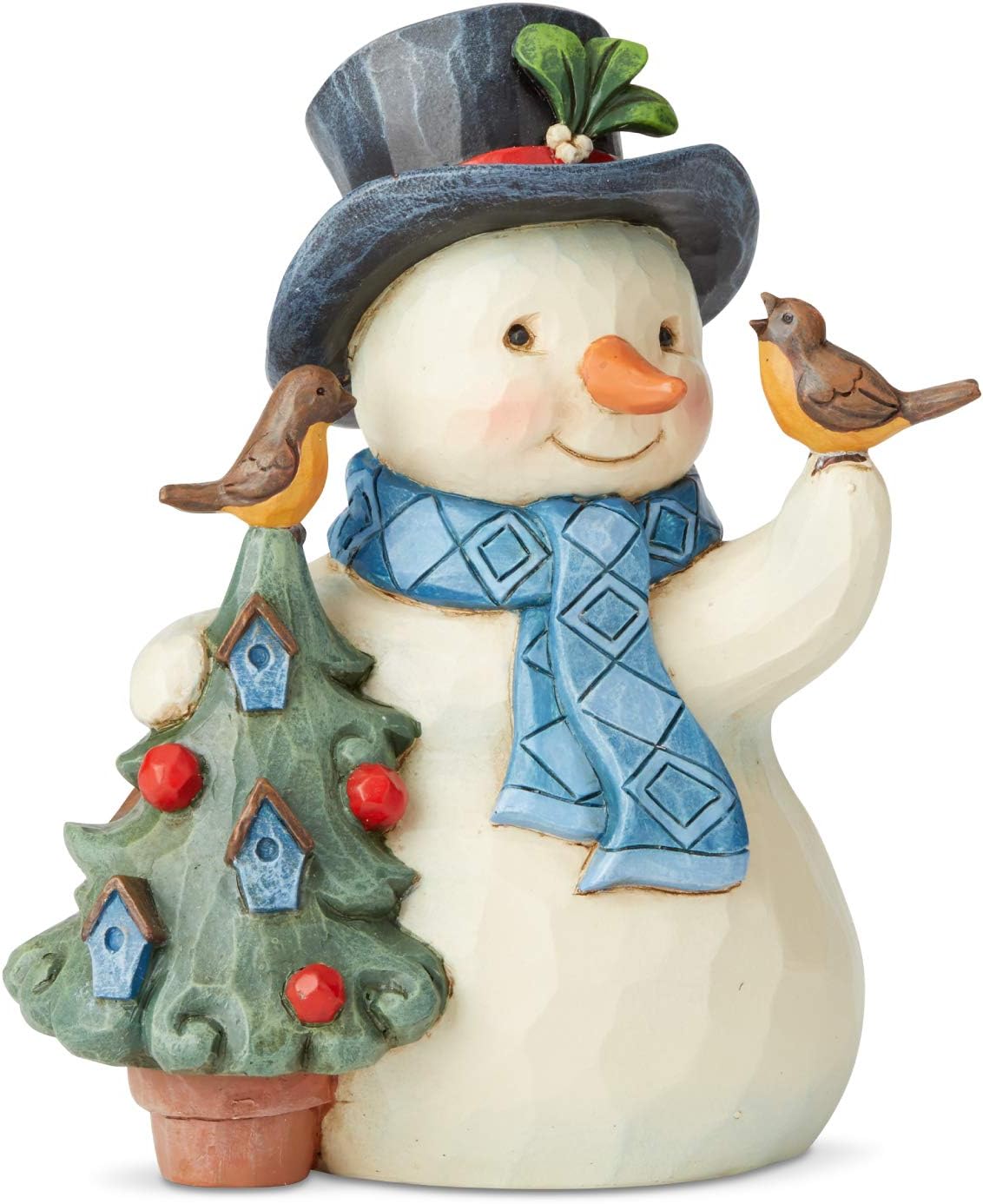 Amazon.com: Enesco Jim Shore Heartwood Creek Snowman with Tree and ...