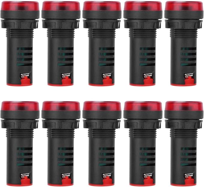 Amazon.com: 10 Pcs Signal Light Buzzer Light Berm LED Buzzer Red Light ...
