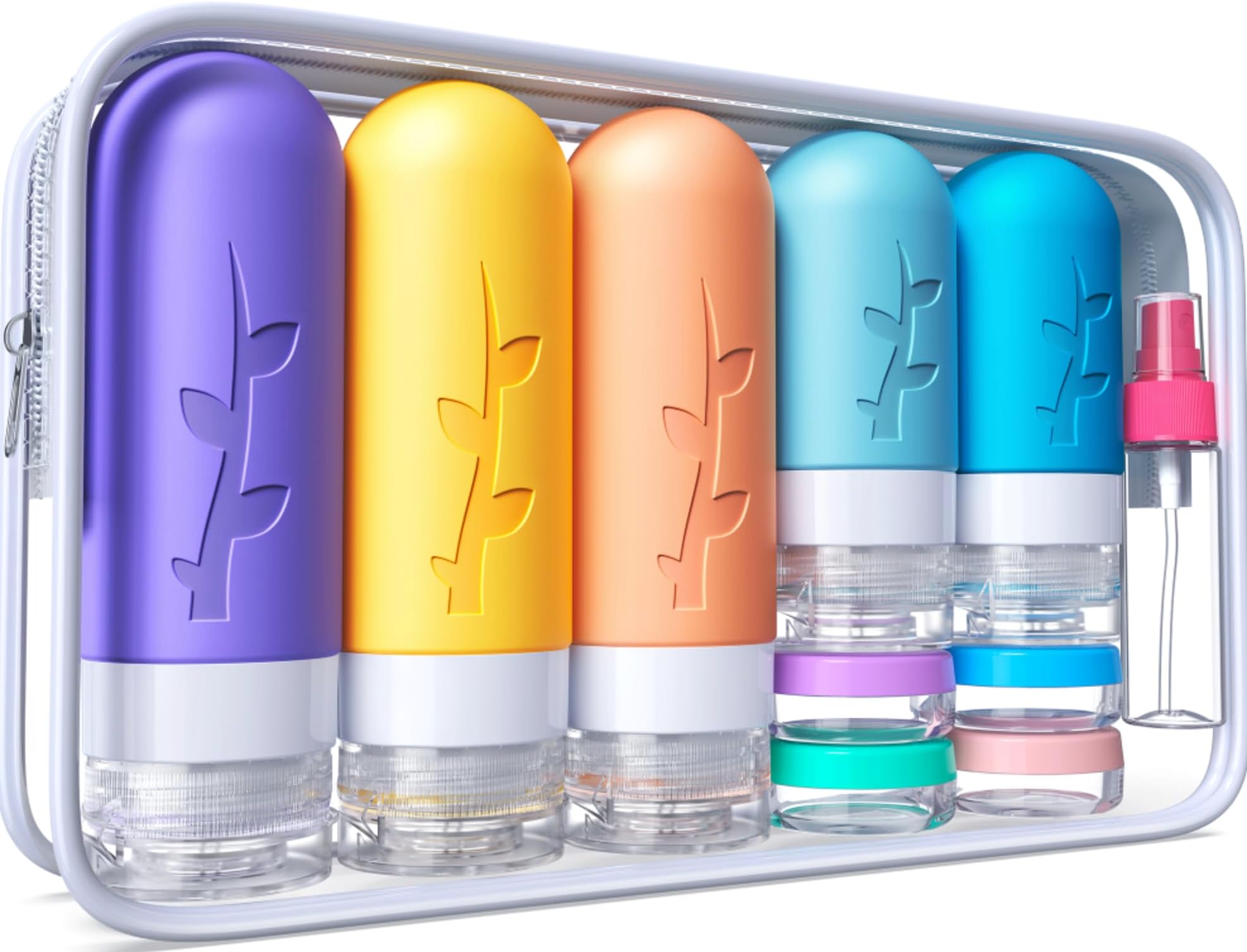 Amazon.com: Gemice 16 Pack Travel Size Bottles, TSA Approved Leakproof ...