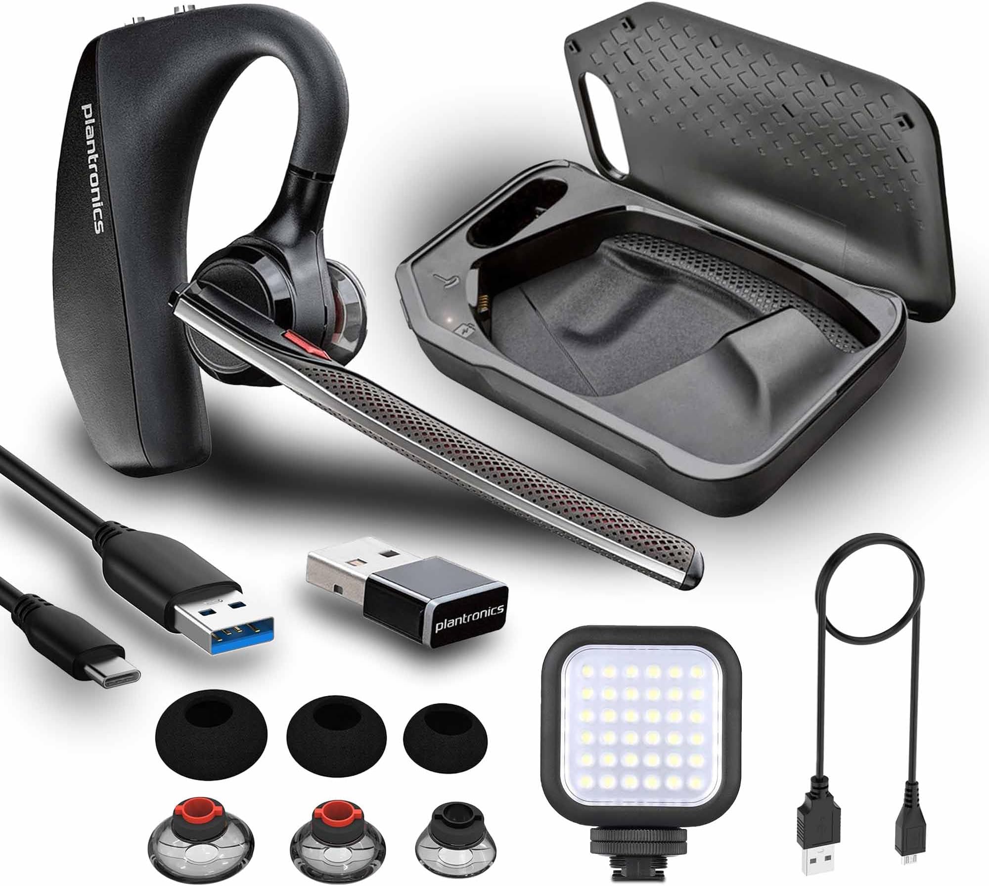 Amazon.com: Poly Voyager 5200 UC Wireless Headset & Charging Case ...