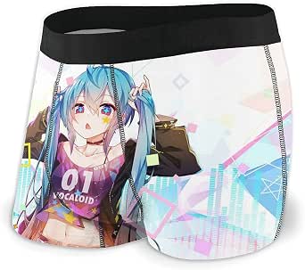 Amazon.co.jp: Men's Shorts, Hatsune Miku Breathable, Boxer Briefs ...