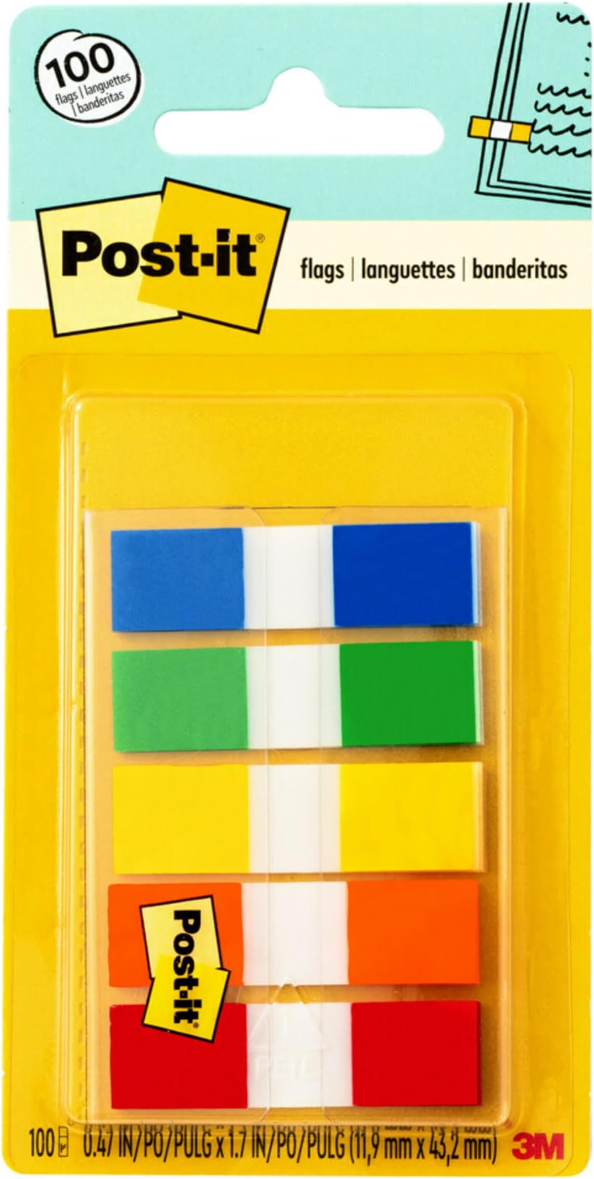 Amazon.com : Lusy DM 2400 Pieces Book Tabs Sticky Tabs Ttransparent ...