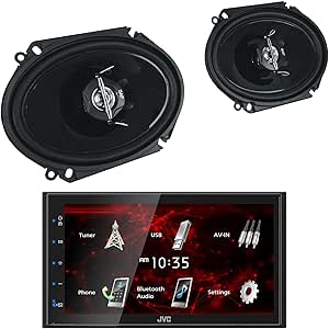 Amazon.com: Audiosavings Bundle: (1) JVC KW-M180BT 6.8" Car Monitor iPhone Android Bluetooth ...