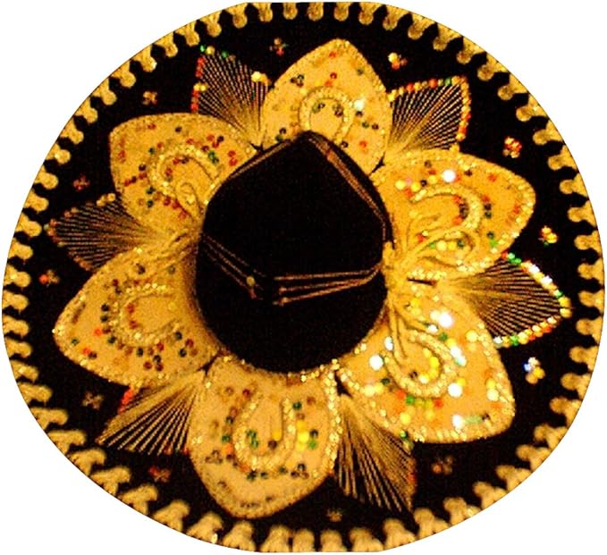 Amazon.com: Pinatas Mexican Mariachi Velvet Charro Hat- Large Size ...