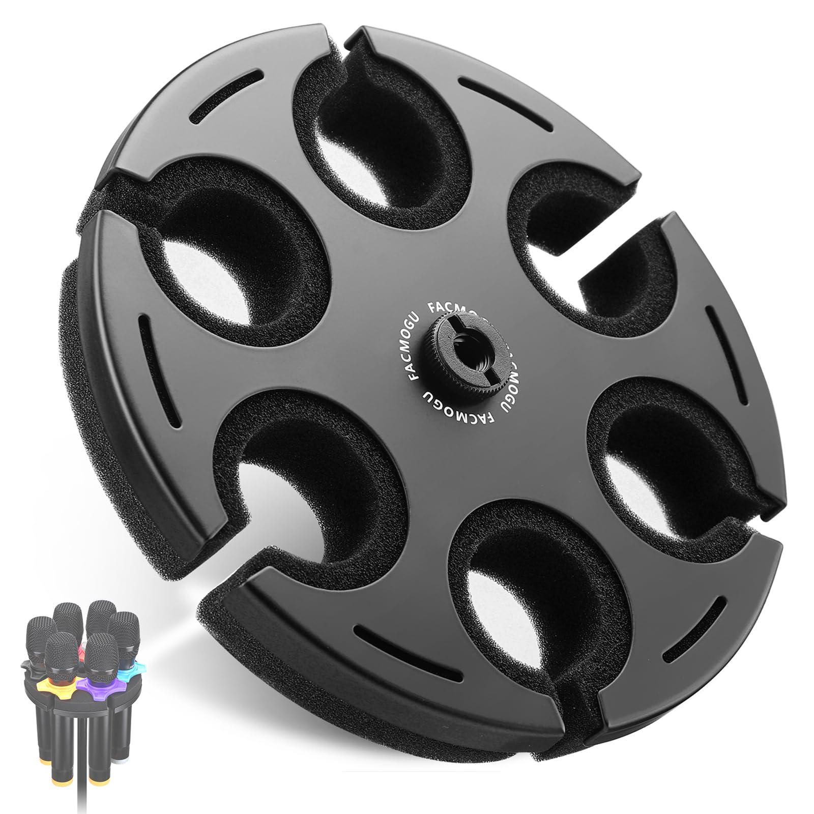 Amazon.com: Facmogu Multi Microphone Holder, Aluminum Multi Mic Holder ...