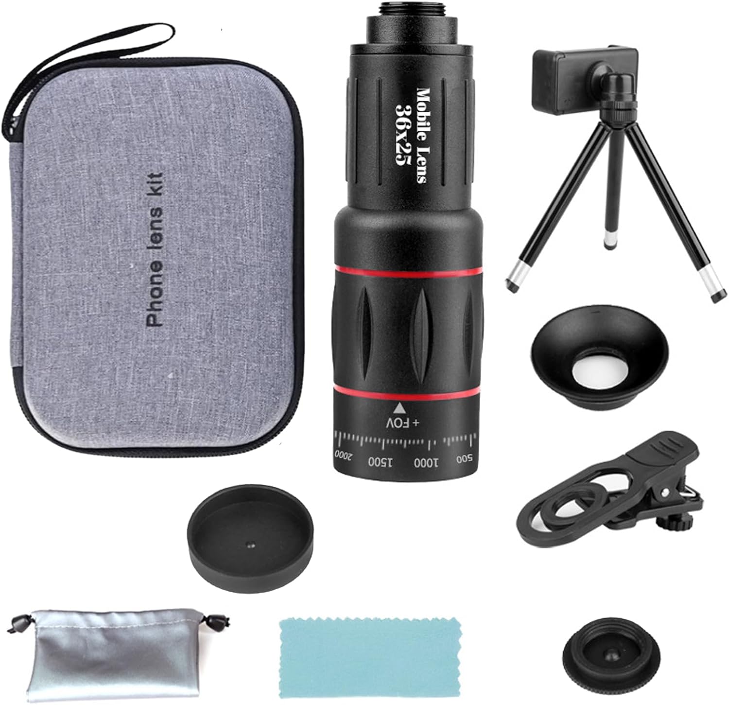 Amazon.com: 36X Telephoto Lens Kit Compatible with iPhone and Android ...