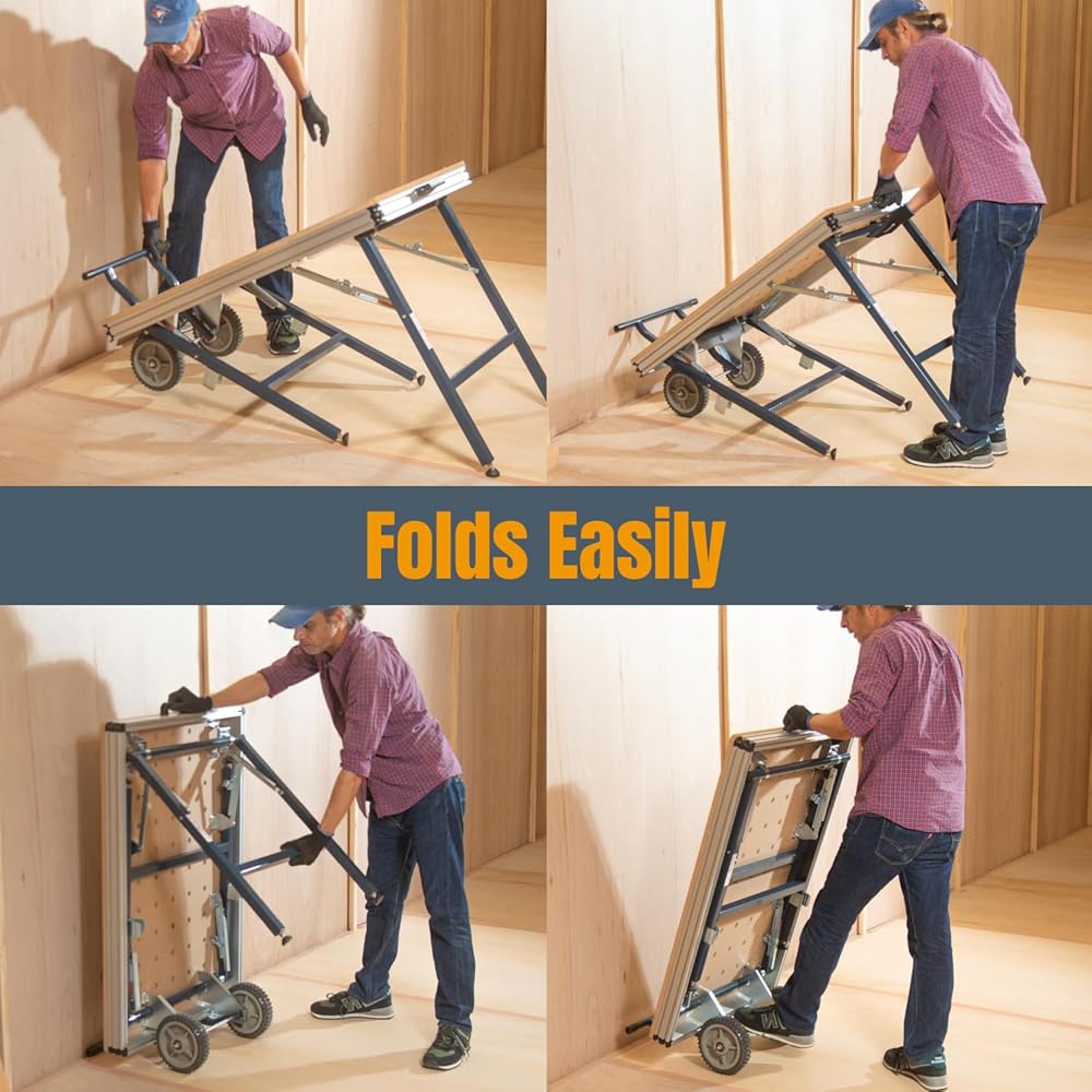 POWERTEC Multi-Functional Project Table with Wheels Philippines | Ubuy