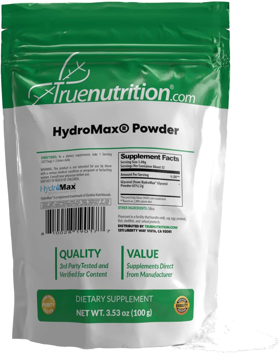 Amazon.com: True Nutrition - Hydromax® Powder - Hydration Supplement ...
