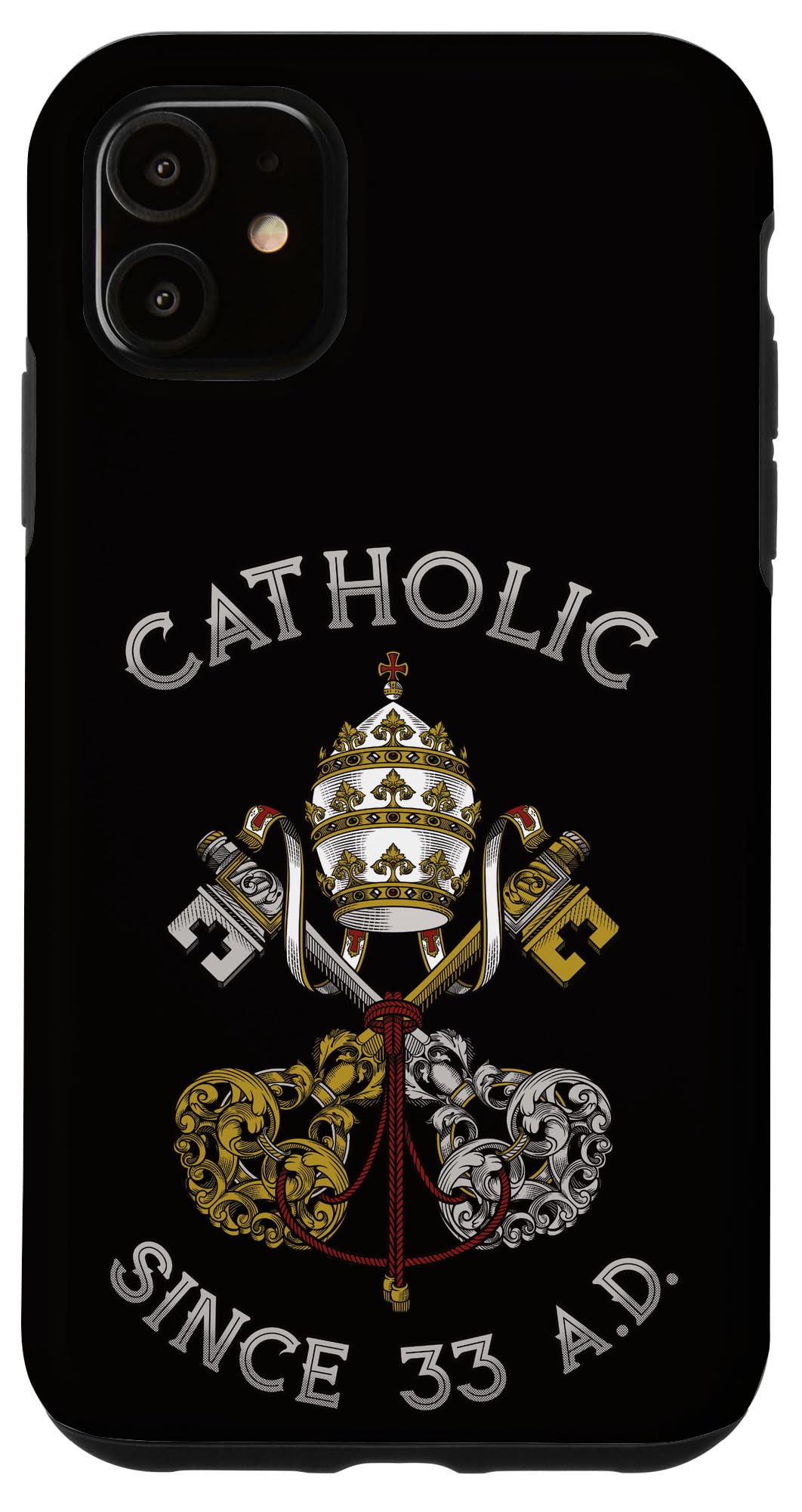 Snapklik.com : iPhone 11 Roman Catholic Since 33 AD Church Holy See Case