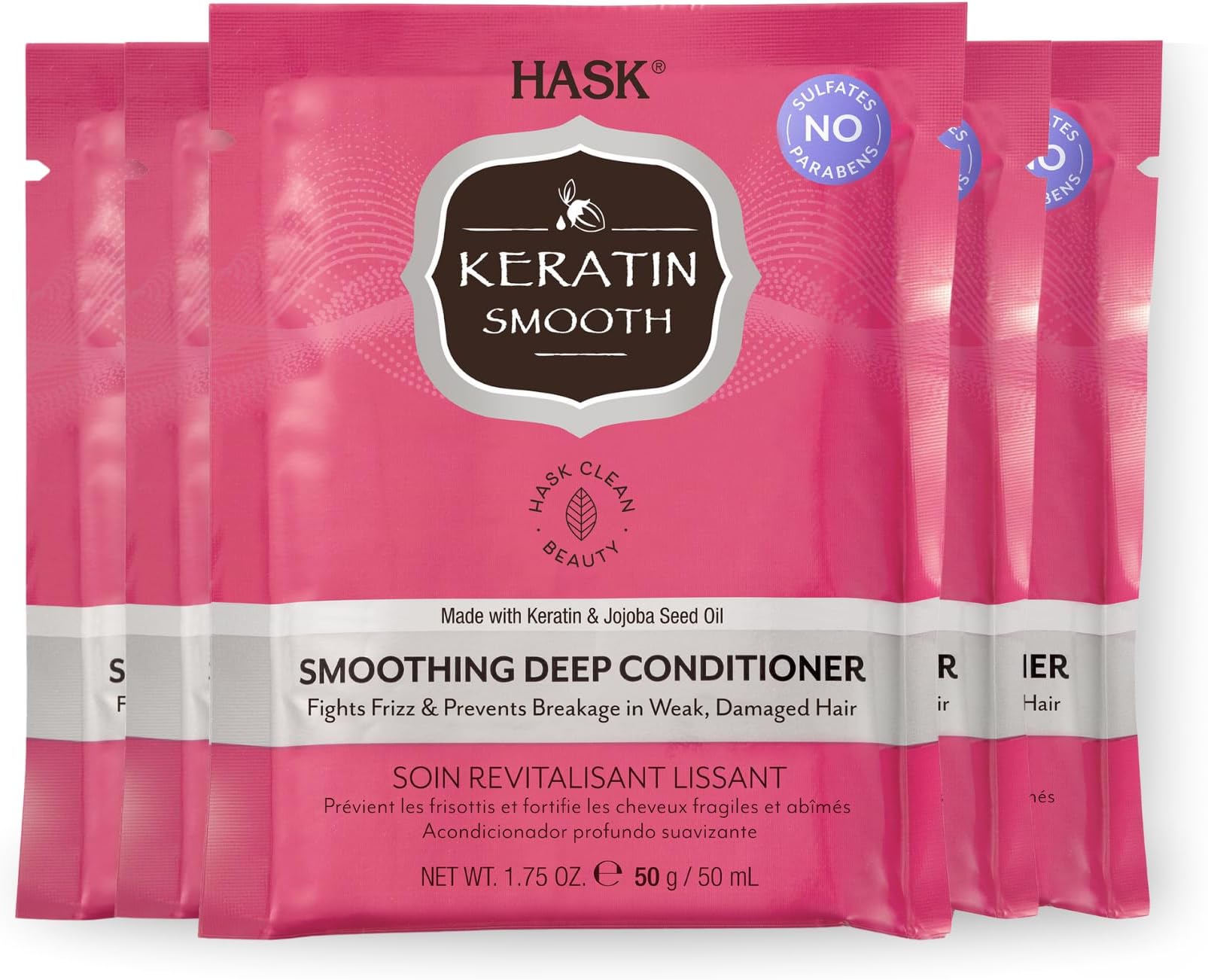 Amazon.com: Hask Keratin Protein Smoothing Conditioner 12 oz (Pack of 6 ...