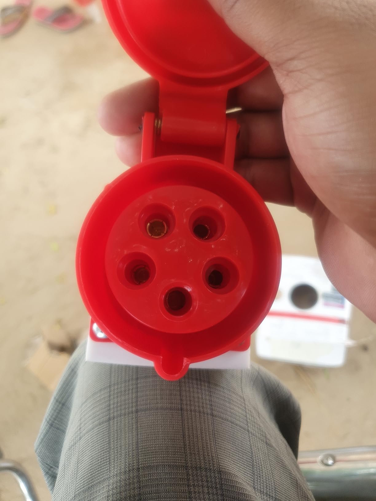 KAMSTEALTH Industrial Plug and Socket Set 3 Phase 5 Pin 32 Ampere (3 ...