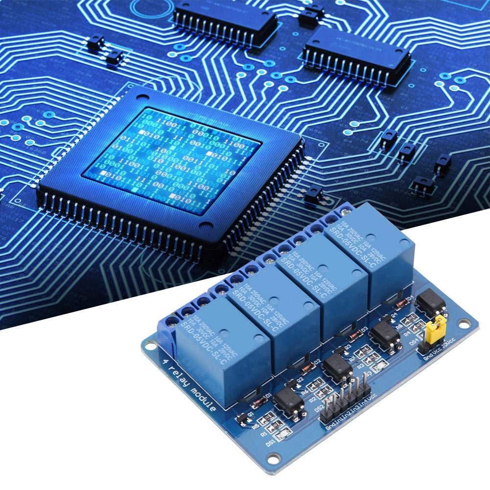 Buy Relay Module, 4CH Relay Module High Precision 4 Channel Relay ...