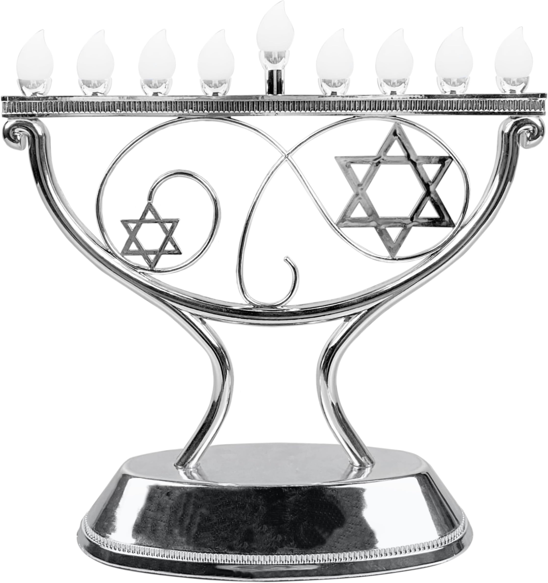 Amazon.com: Aviv Judaica Traditional Hanukkah LED Electric Menorah ...