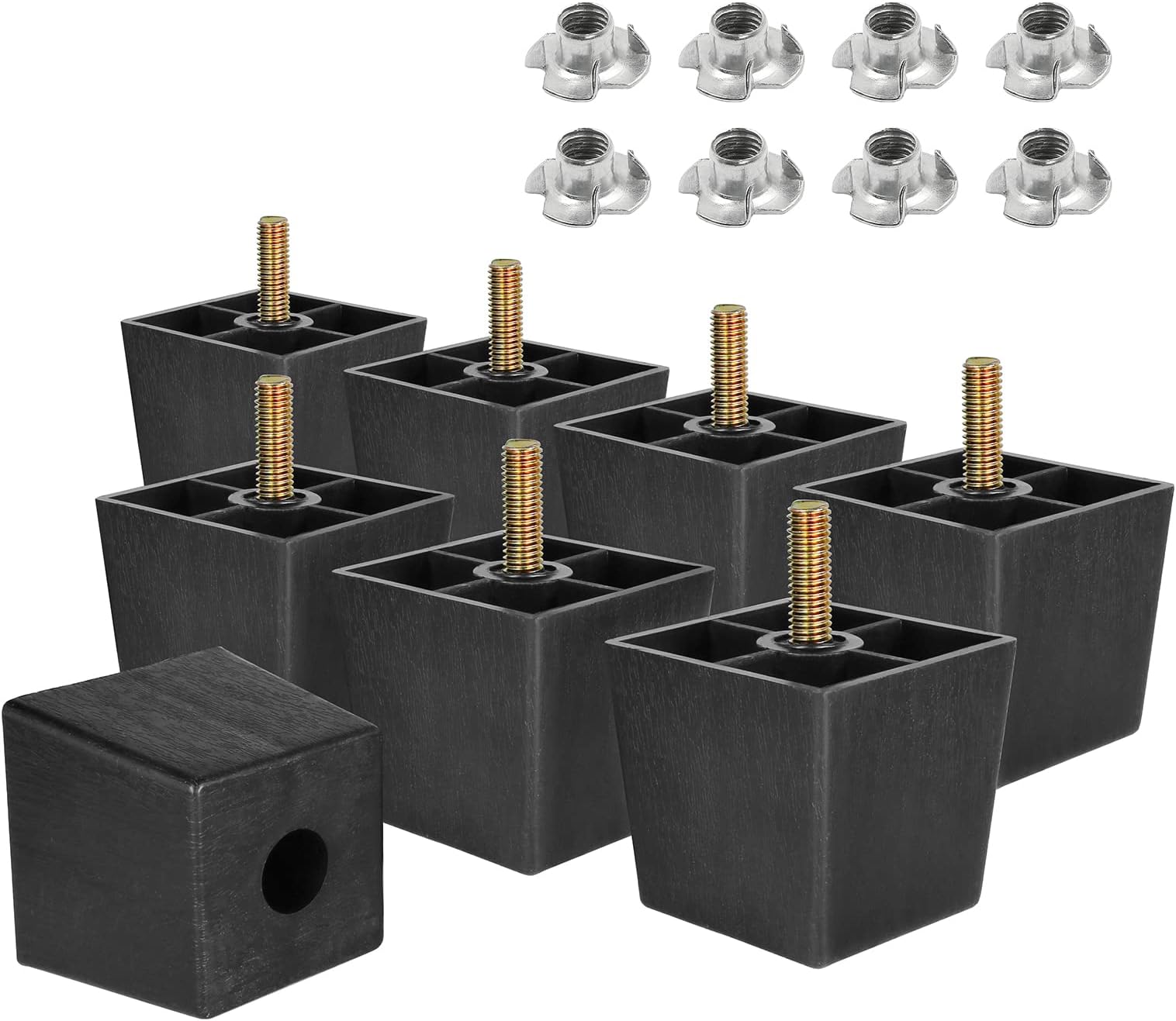 Yosoo Patas De Metal para Muebles, 4pcs Patas De Acero Inoxidable Patas ...