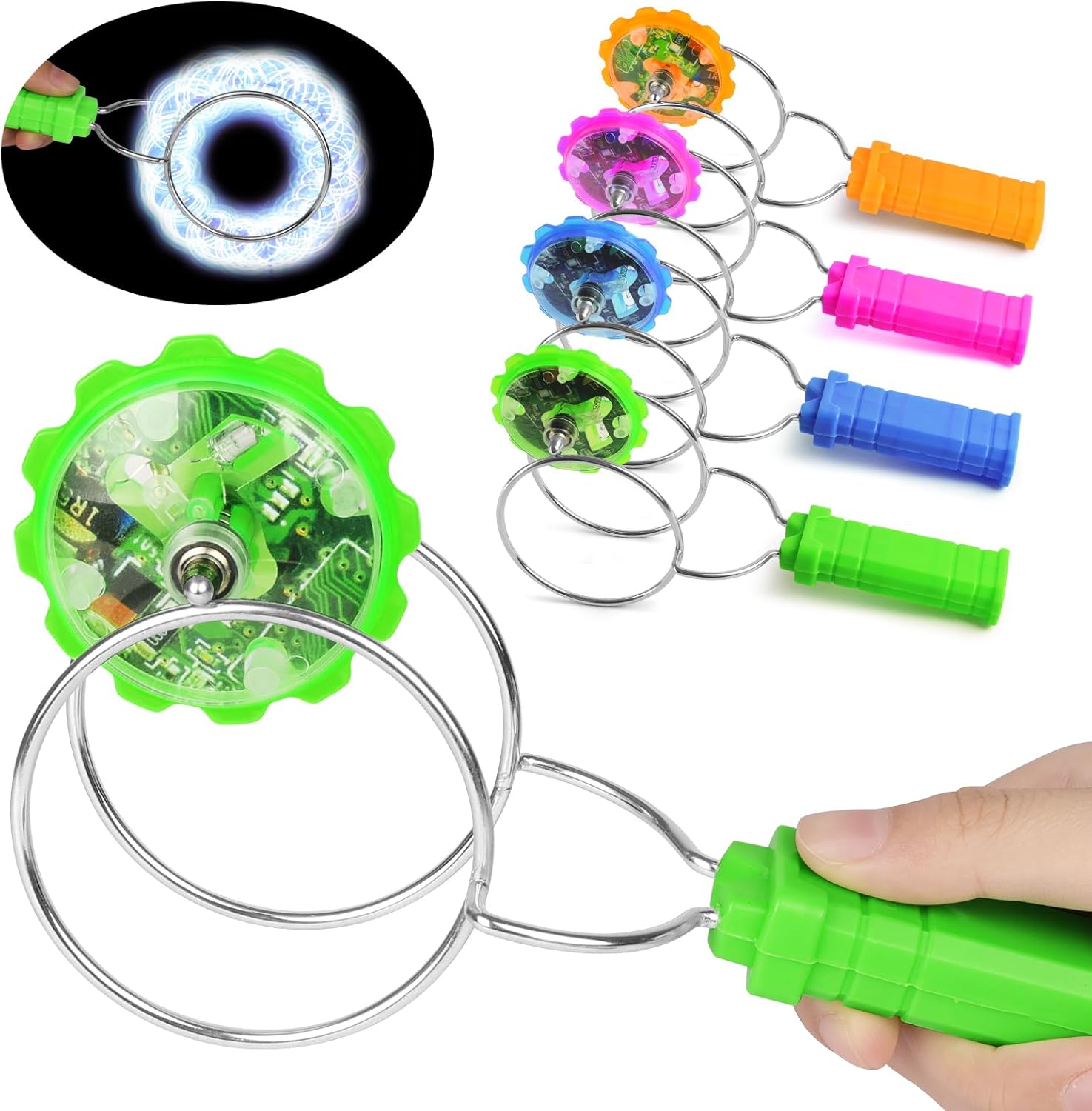Glowing Gyro Wheel Spinner Toy 4 Pieces Gyro Wheel Thailand | Ubuy