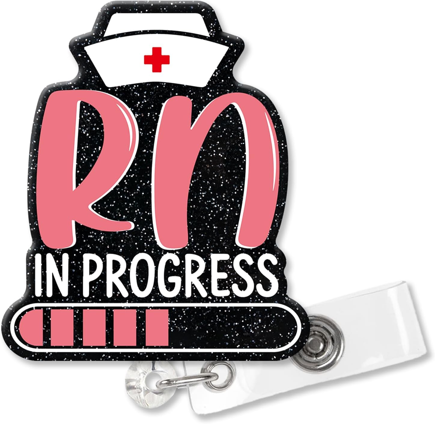 Amazon.com : YAZMEEN Nursing Degree Loading Retractable Badge Reel with ...