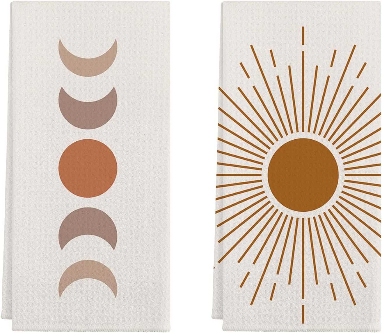 Amazon.com: Abstract Boho Sun Sunshine Sunray Moon Phase Mid Century ...