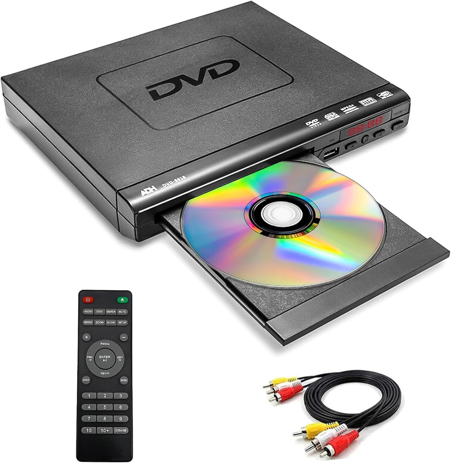 Nicoone DVD Player, Mini Multifunction EVD Player with AV Output VCD ...